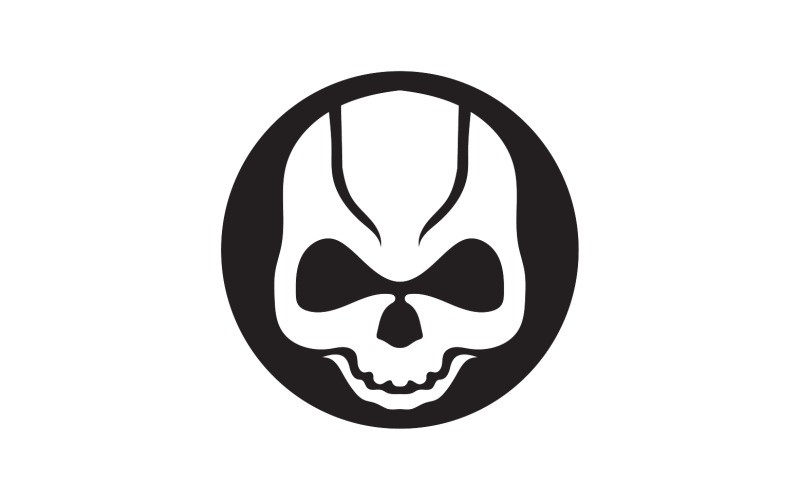 Skull head logo template vector v5 #347898 - TemplateMonster