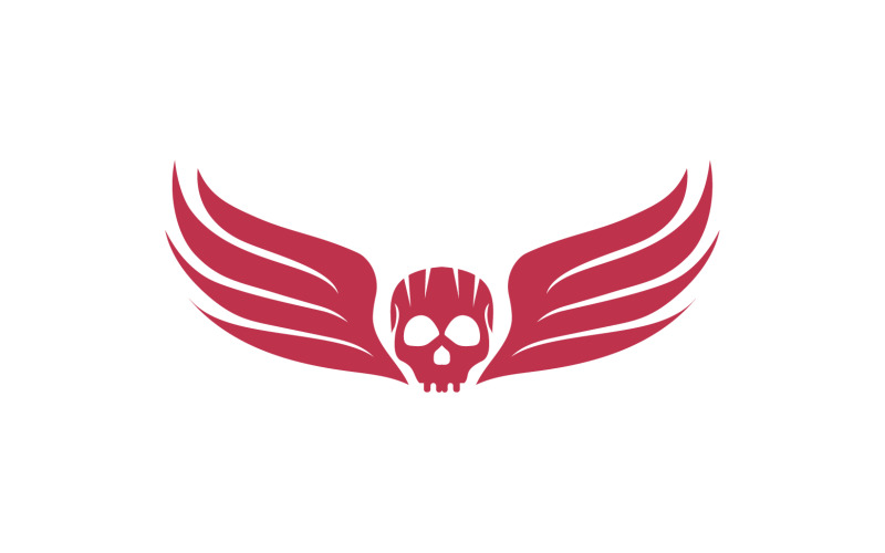 Crâne tête logo modèle vecteur v12 #347905 - TemplateMonster