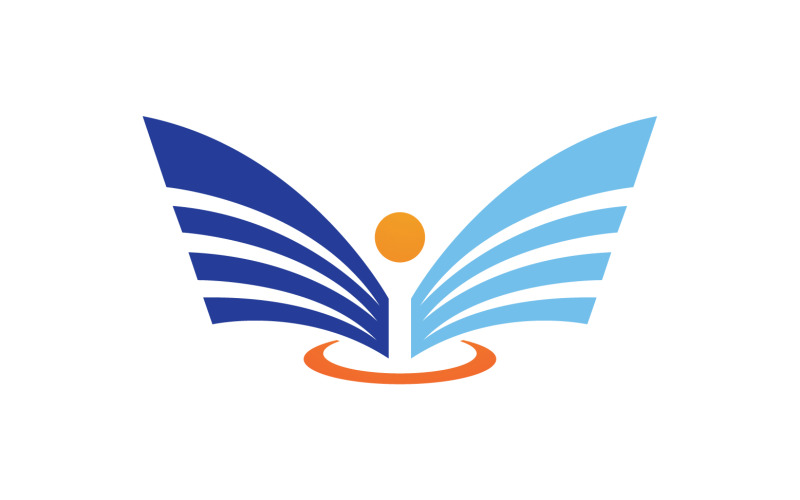 Book read hand logo vector v2 #348141 - TemplateMonster