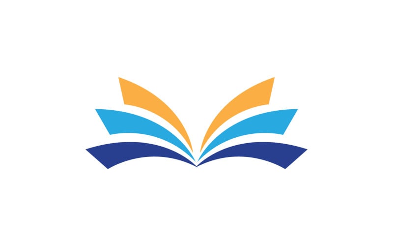 Book read hand logo vector v3 #348142 - TemplateMonster