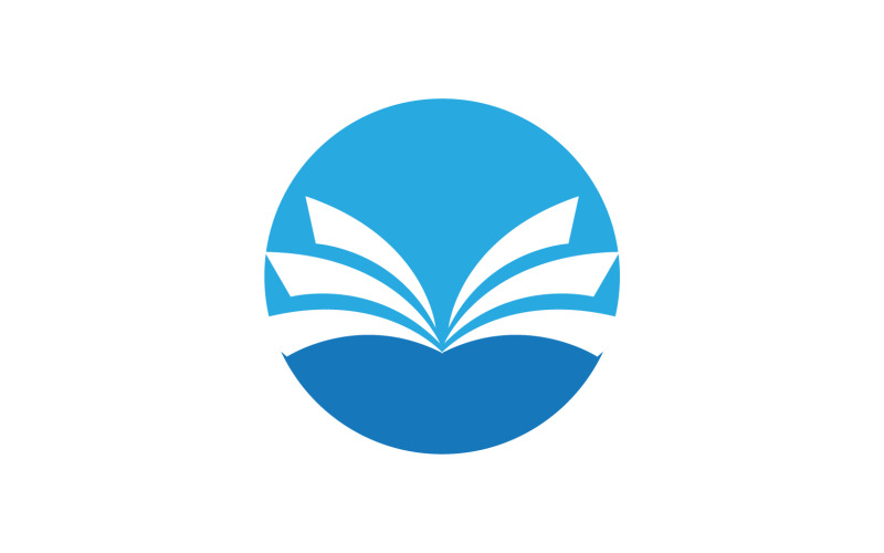 Book read hand logo vector v4 #348143 - TemplateMonster