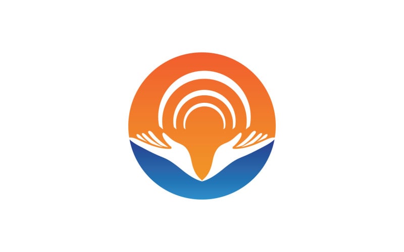 Book read hand logo vector v6 #348145 - TemplateMonster
