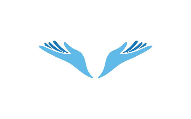 Book read hand logo vector v8 #348147 - TemplateMonster