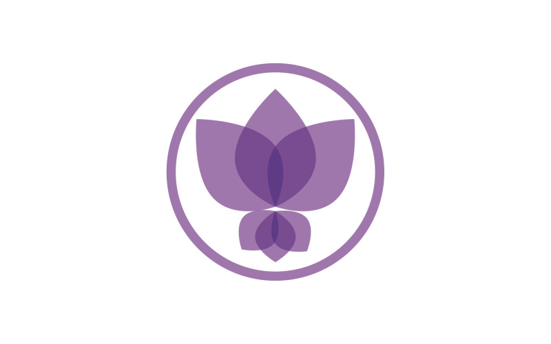 Fleur de lotus fleur beauté logo v2 #348150 - TemplateMonster