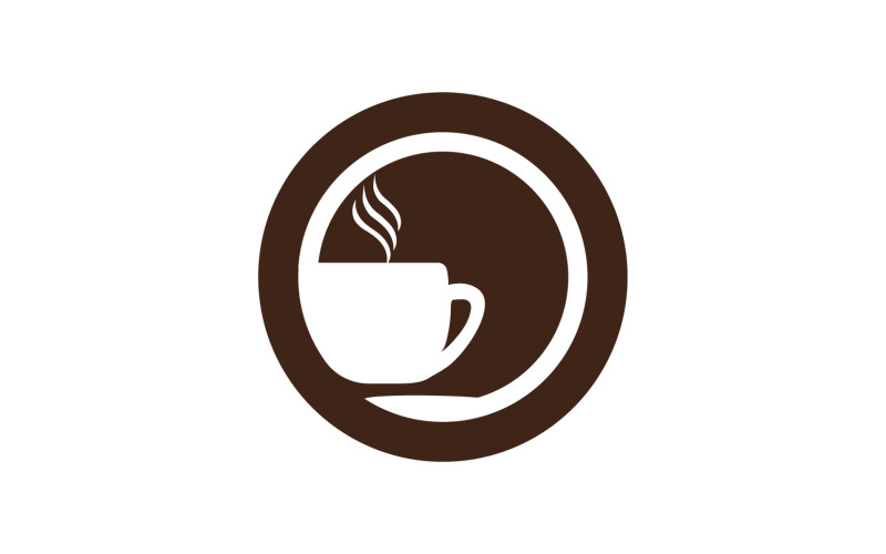 Coffee drink logo vector v2 #348207 - TemplateMonster