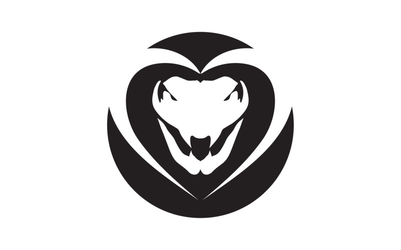 Modèle vectoriel de logo de serpent Viper v4