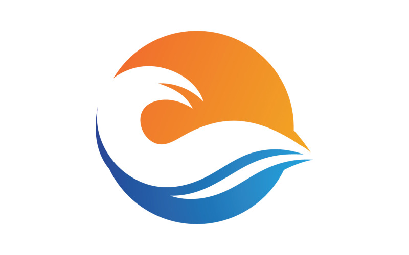 River vector logo template v1 #348281 - TemplateMonster