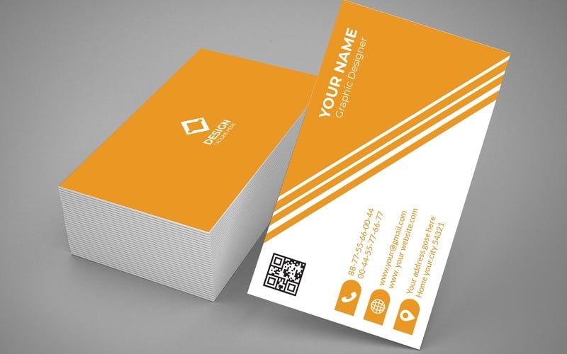 Modern and Clean Business Card Design - TemplateMonster