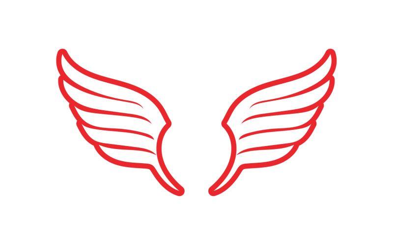 Kanat şahin kuş logo vektör v1 #348556 - TemplateMonster