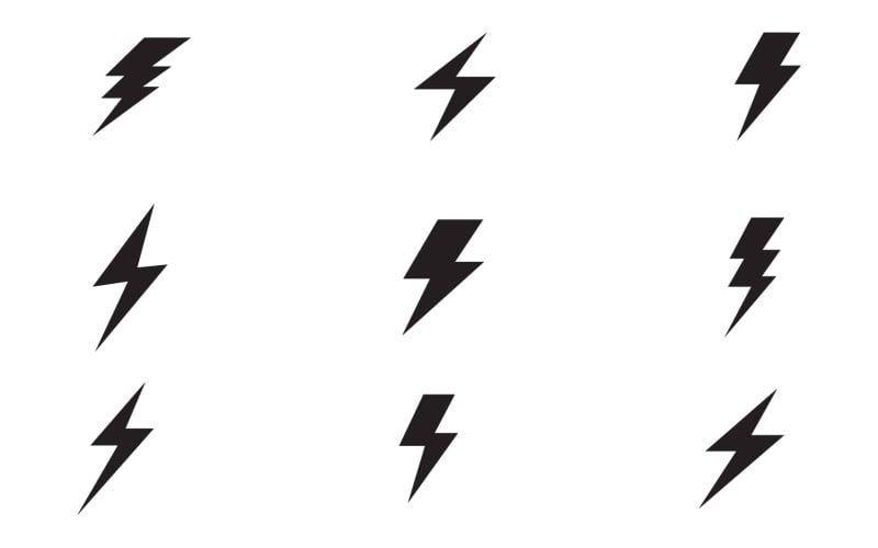 Strom thunderbolt flash lightning logo v28 - TemplateMonster