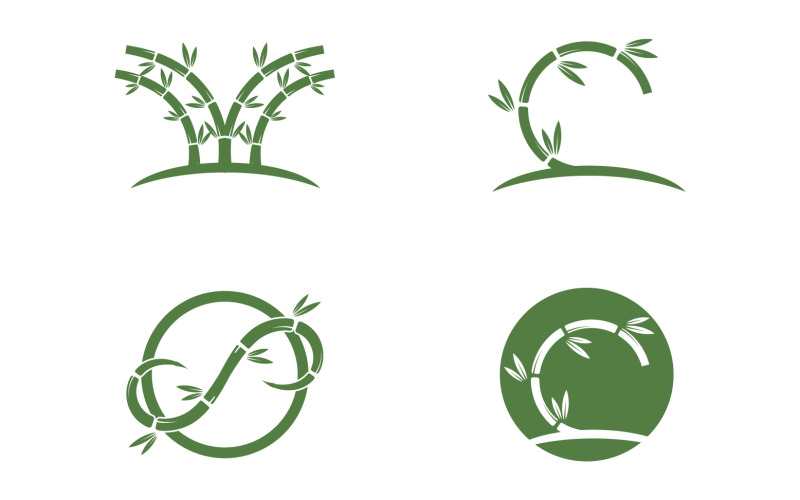 Bamboo tree logo vector v40 #348656 - TemplateMonster