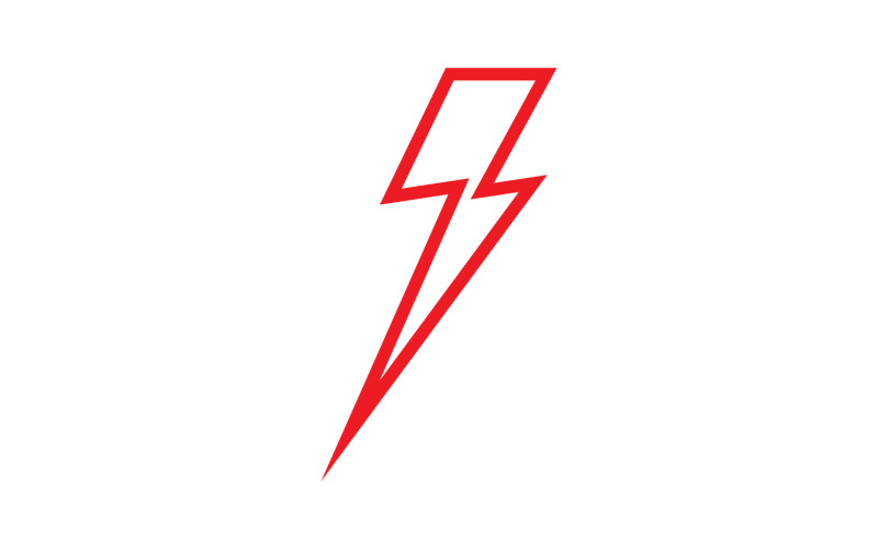Strom rayo relámpago vector logo v20 - TemplateMonster