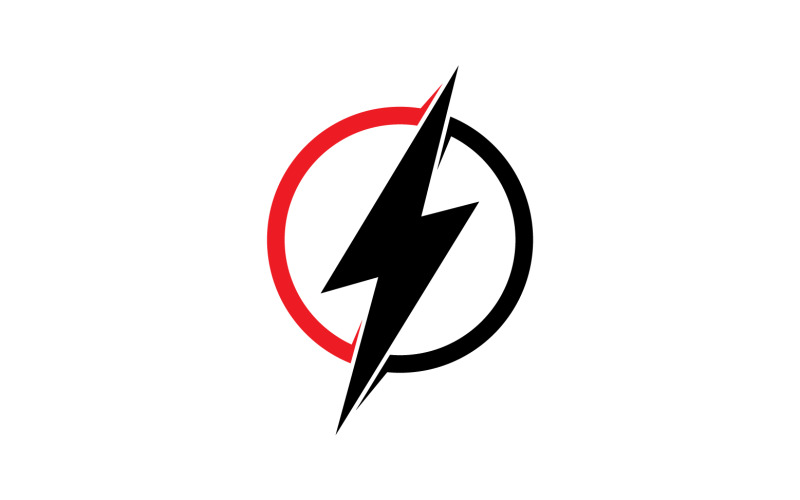 Strom rayo relámpago vector logo v29 - TemplateMonster