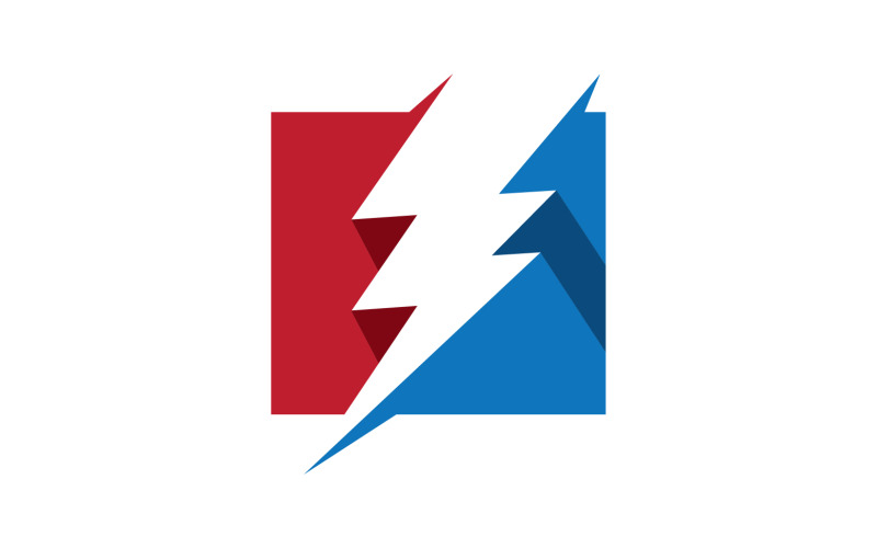 Strom thunderbolt lightning vector logo v3 - TemplateMonster