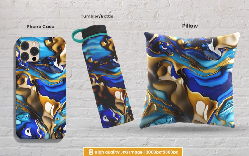 Colorful Alcohol Ink Backgrounds #349266 - TemplateMonster