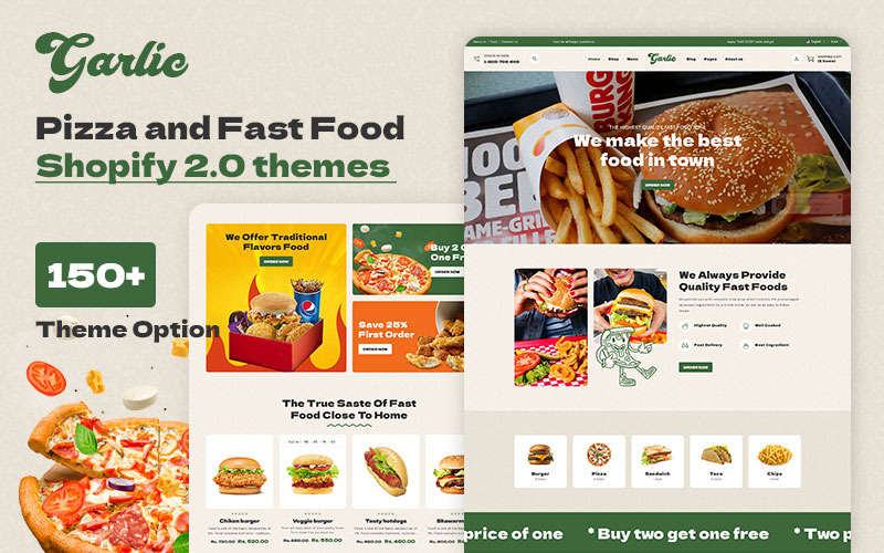 Dinnermite - Food Delivery and FastFood Store Shopify 2.0 Responsive Theme