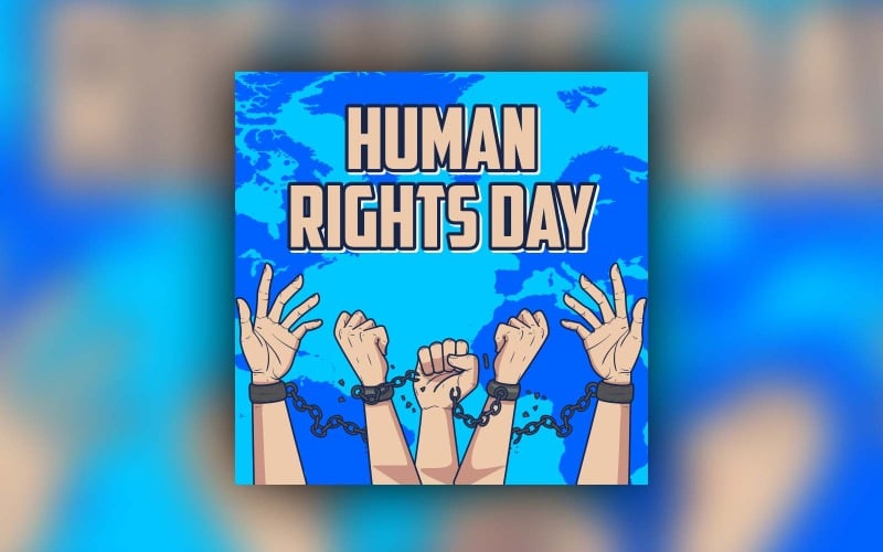 Human Rights Day Social Media Post Design - TemplateMonster