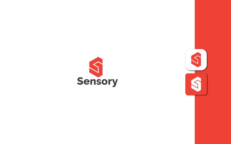 Letter S Logo Design with mobile app icon - TemplateMonster