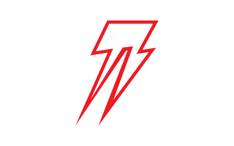 Strom rayo relámpago vector logo v.7 - TemplateMonster
