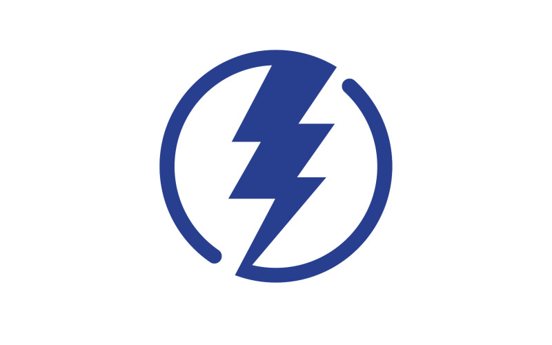 Strom thunderbolt flash lightning logo v.24 - TemplateMonster