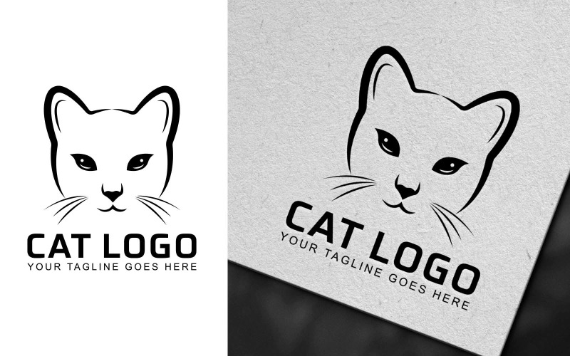 Creative Cat Logo Design - Brand Identity - TemplateMonster
