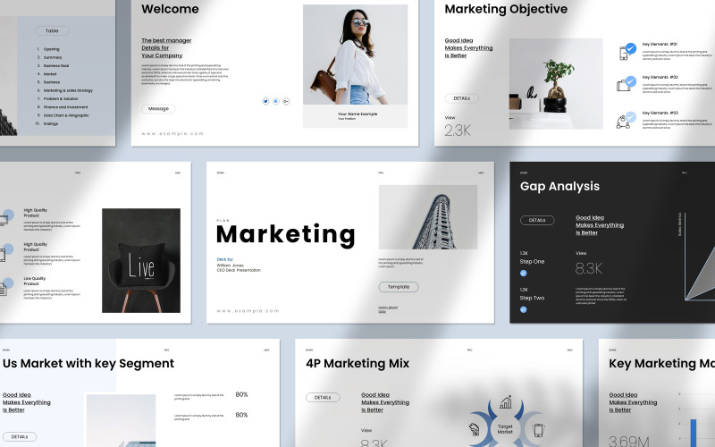 The Marketing Plan Powerpoint Presentation TemplateMonster