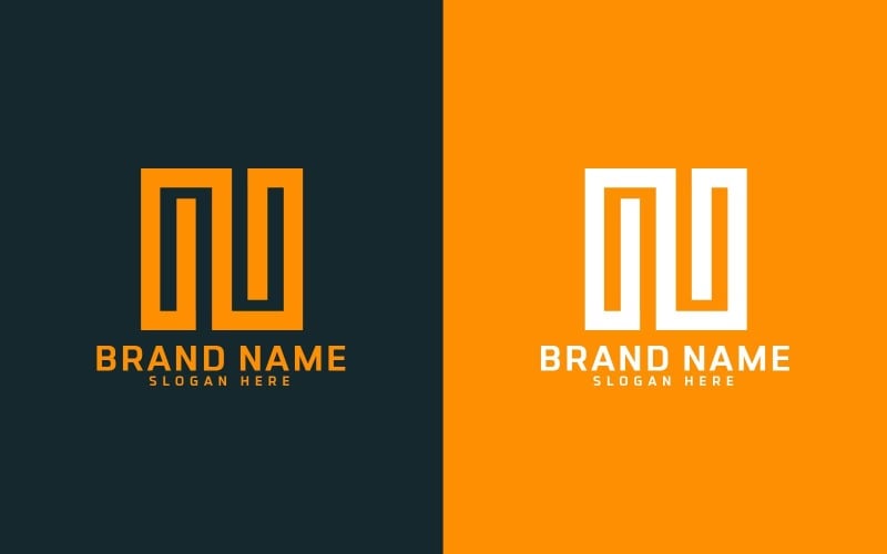 Marca N carta de Diseño de Logotipo - Identidad de Marca