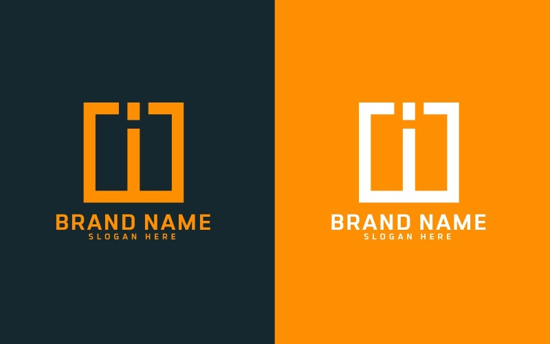 Marka I list Logo Design - tożsamość marki - TemplateMonster