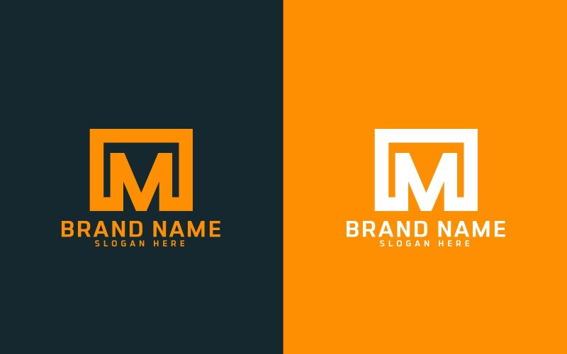 Conception de logo de lettre M de marque - Identité de marque