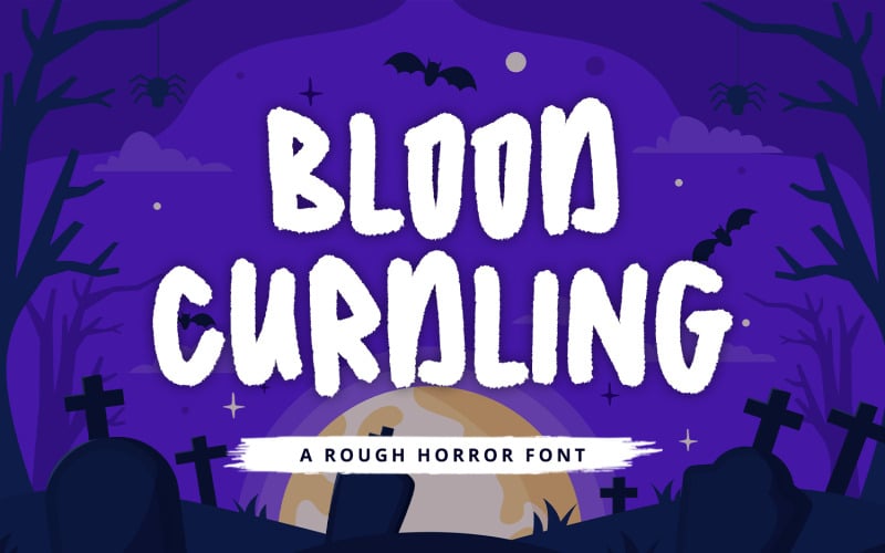 Bloodcurdling - Horror Display Font #350977 - TemplateMonster
