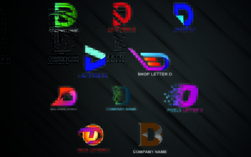 Modèle de logo lettre D pour toutes les entreprises et marques