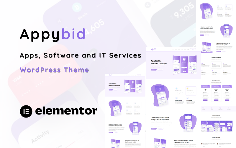 Appybid - Tema de WordPress para software, aplicaciones y soluciones de TI