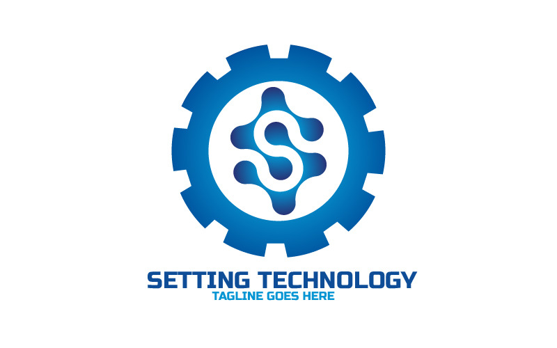 Setting Technology logo Design Template - TemplateMonster