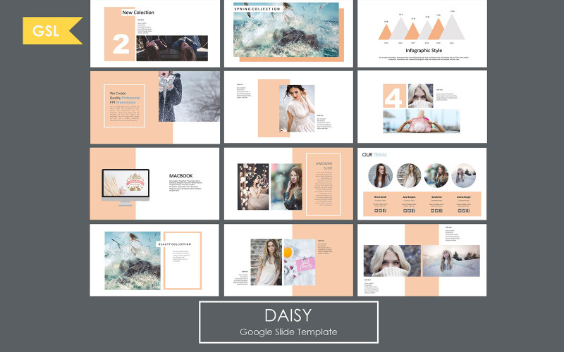 Daisy - Google Slide Template #351765 - TemplateMonster