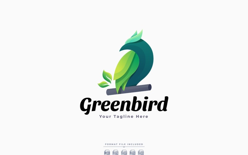 Greenbird Logo Template Design #351730 - TemplateMonster