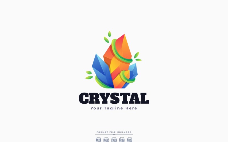 Kristal Logo Şablon Tasarımı #351723 - TemplateMonster