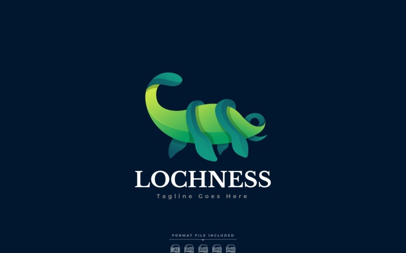Lochness Logo Template Design #351734 - TemplateMonster