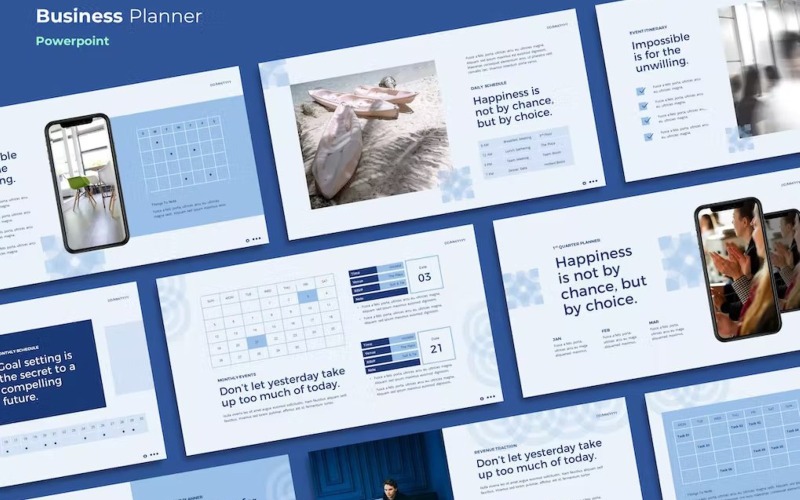 Oblake - Business Planner aziendale Powerpoint