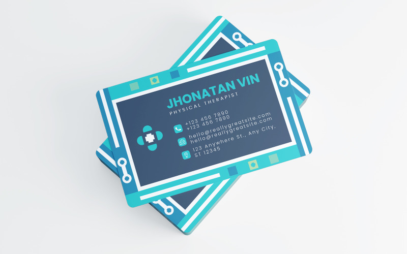 Business Card Design Style 7 #352028 - TemplateMonster
