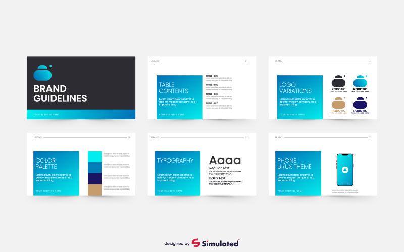 Brand Guideline Templates Design #352190 - TemplateMonster