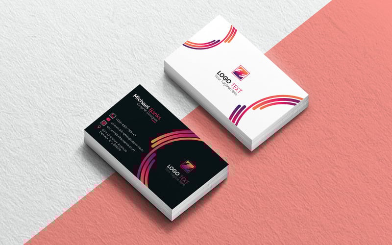 Sky Blue Creative Business Card Template - Clean and Minimal