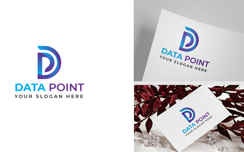 Data Point Logo Template. #352168 - TemplateMonster