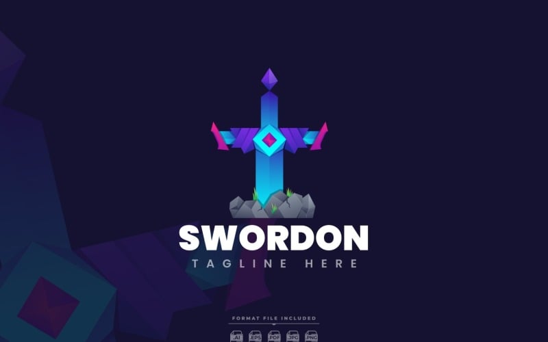 Swordon Logo Template Design #352142 - TemplateMonster