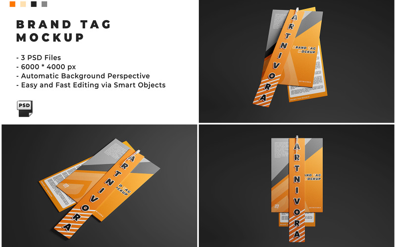 Brand Tag Mockup Template 1 #352617 - TemplateMonster