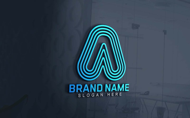 Web And App A Logo Design #352666 - TemplateMonster