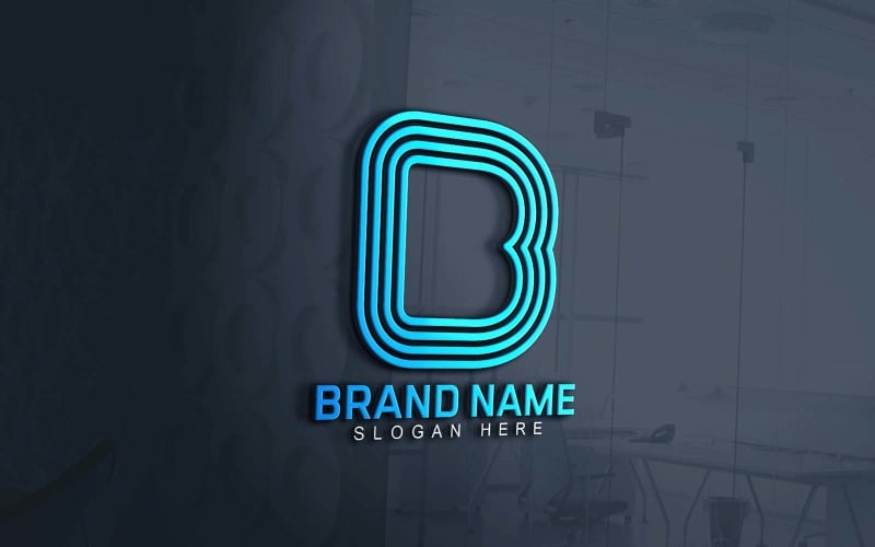 Web And App B Brand Logo Design #352668 - TemplateMonster