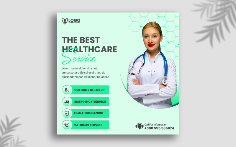 Health Social Media Templates #352732 - TemplateMonster