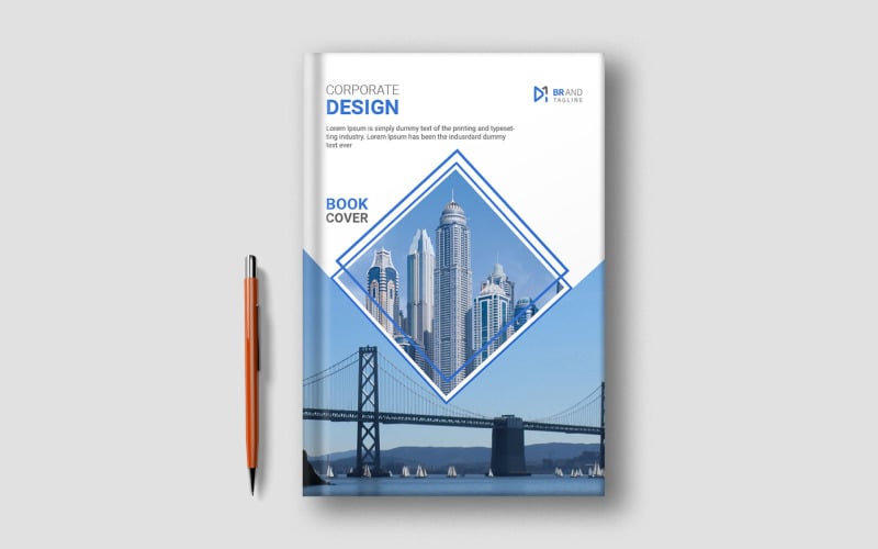 Corporate book cover clean design free - TemplateMonster