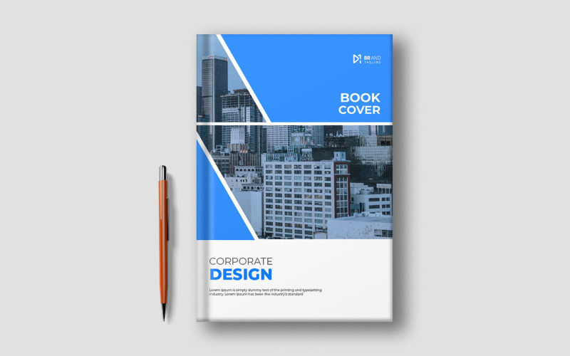 Modern book cover template design #352836 - TemplateMonster
