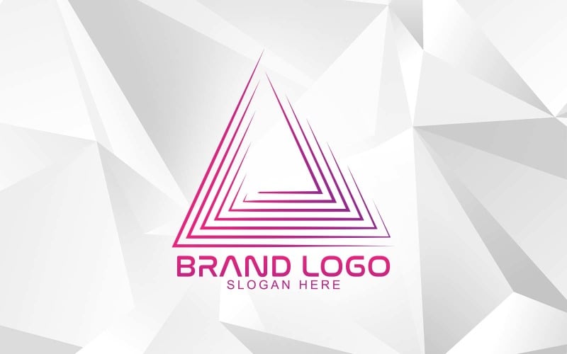 Design criativo de logotipo de marca - Triângulo
